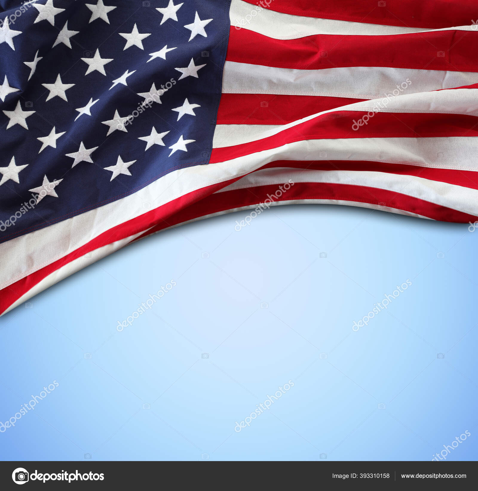 American Flag Blue Background Stock Photo by ©stillfx 393310158