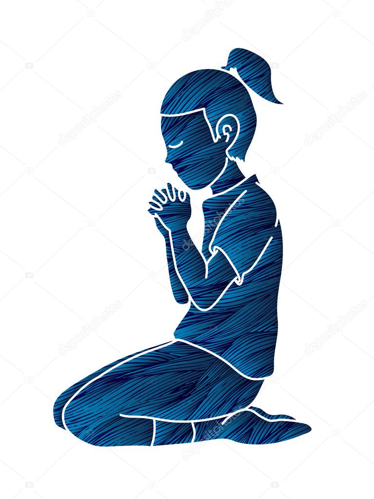 Oración Vector Gráfico Oración Cristiana Vector de stock por ©sila5775 ...