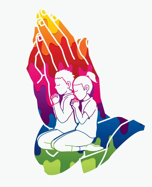 Praying hands vector Stock vektory, Royalty Free Praying hands vector ...