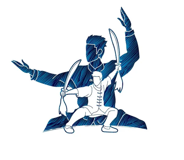 31 Wushu martial cartoon Vector Images, Wushu martial cartoon ...