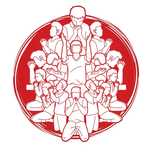 People Praying Together Clipart
