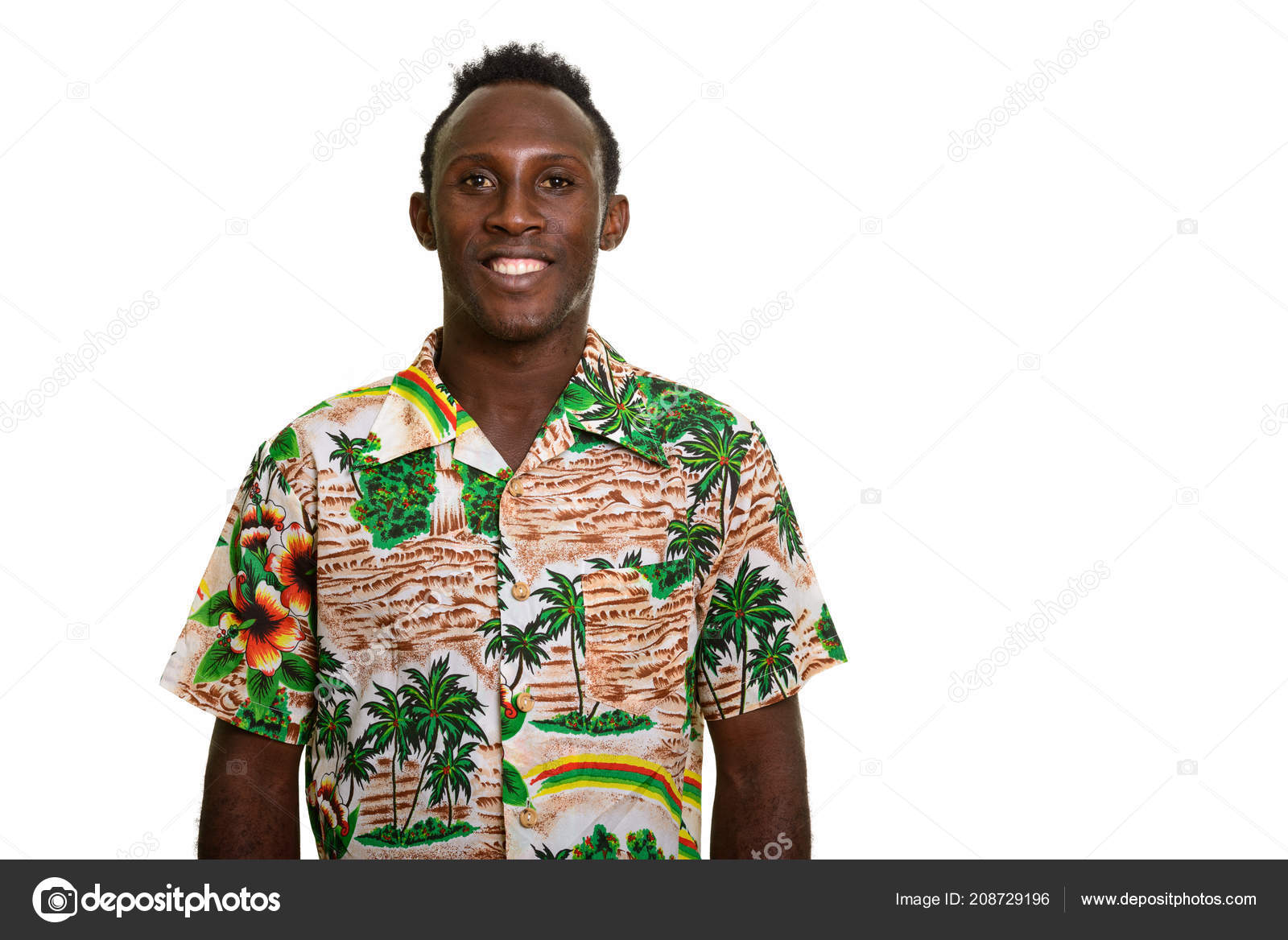 Young happy black African man smiling Stock Photo by ©amazingmikael ...