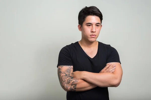 Half Black Half Chinese Man