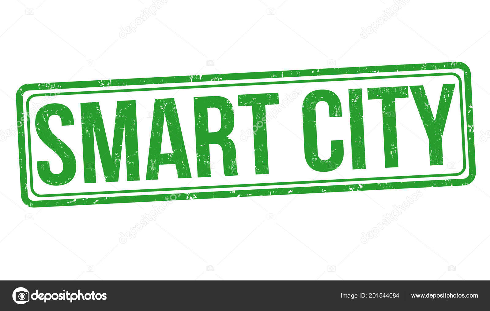 Smart City Grunge Rubber Stamp White Background Vector Illustration ...