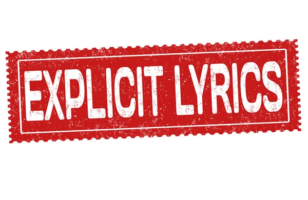 Explicit lyrics Vector Art Stock Images | Depositphotos