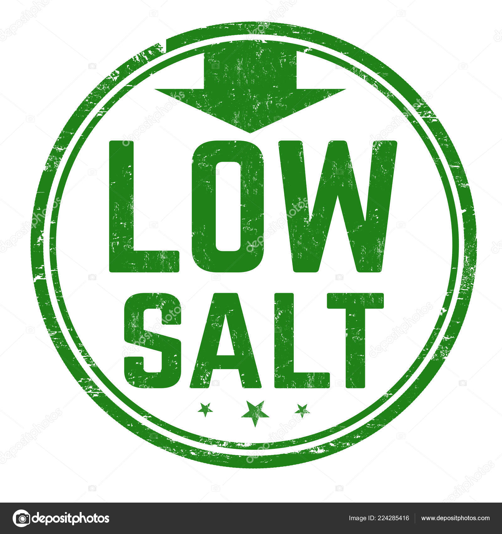 Low Salt Sign Stamp White Background Vector Illustration Stock Vector ...