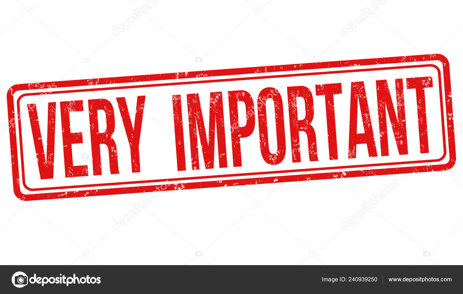 Very Important Sign Stamp White Background Vector Illustration Stock ...