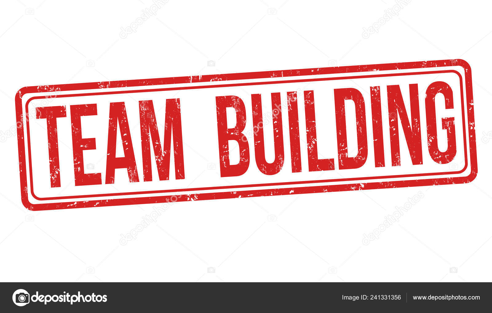 Team Building Sign Stamp White Background Vector Illustration Stock ...