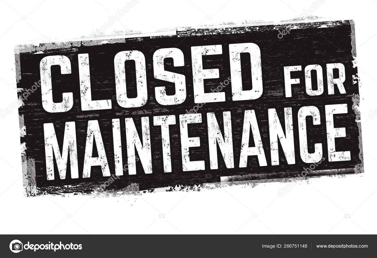 Closed for maintenance sign or stamp Stock Vector Image by ...