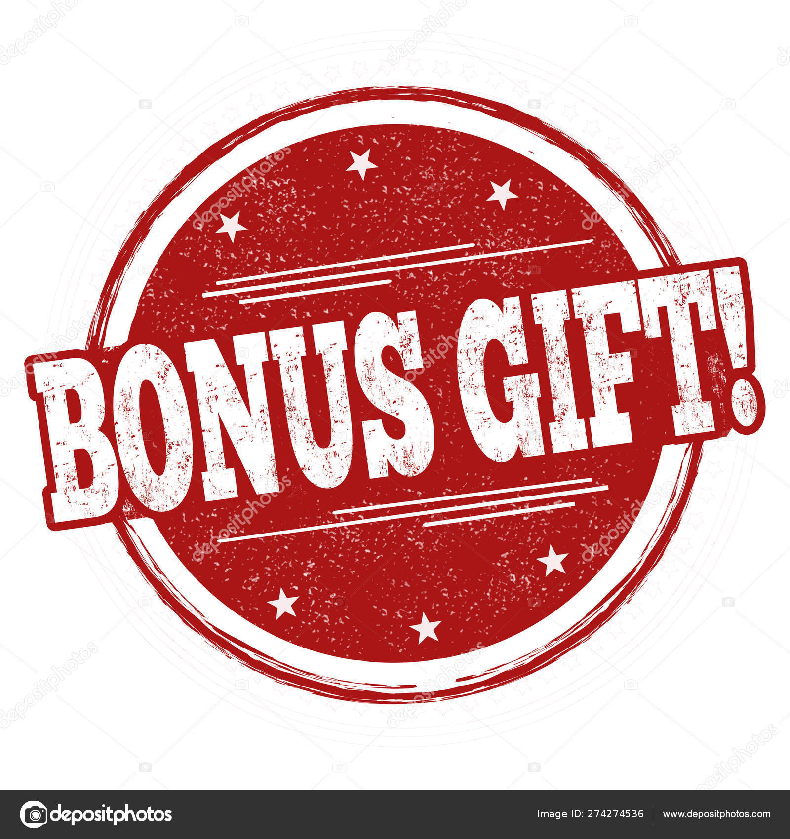 Bonus gift sign or stamp Stock Vector Image by ©roxanabalint #274274536