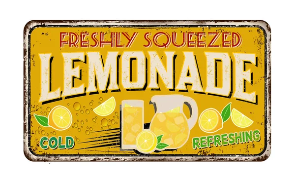 Lemonade vintage rusty metal sign ⬇ Vector Image by © roxanabalint ...