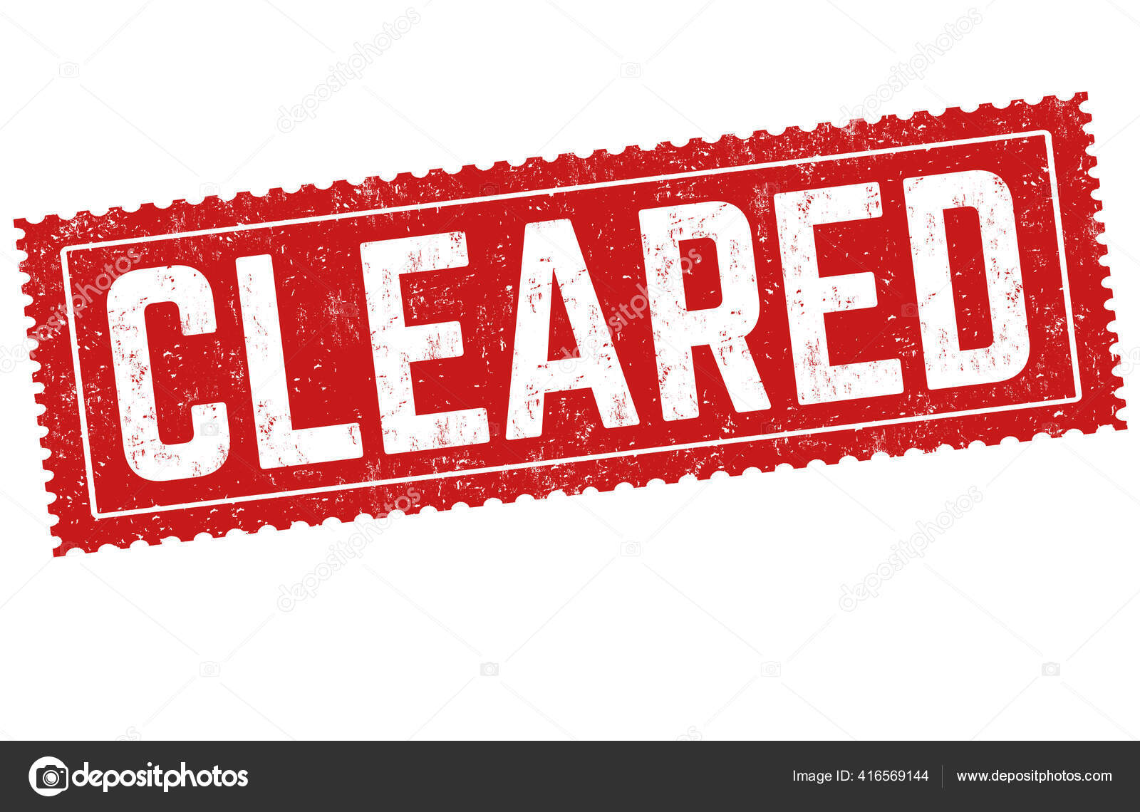 白い背景にクリアサインやスタンプ ベクトルイラスト Stock Vector by ©roxanabalint 416569144