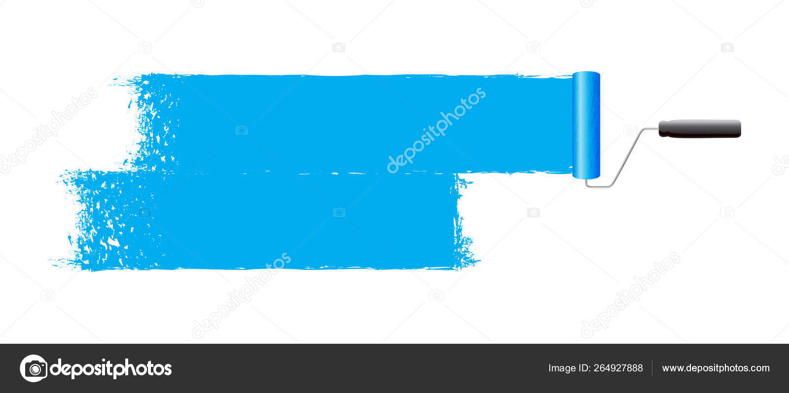 Abstract blue paint Stock Vector Image by ©jameschipper #264927888