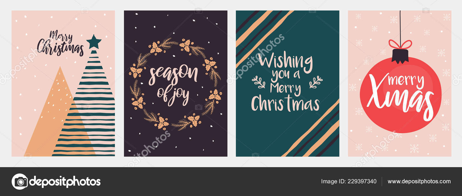 Modern Christmas Card Design