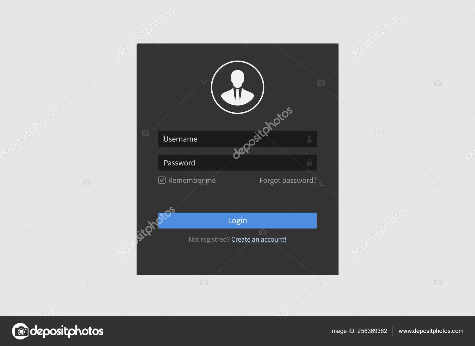 Login form ui design template, formulaire d'inscription pour le site ... Login form ui design template, formulaire d'inscription pour le site ...