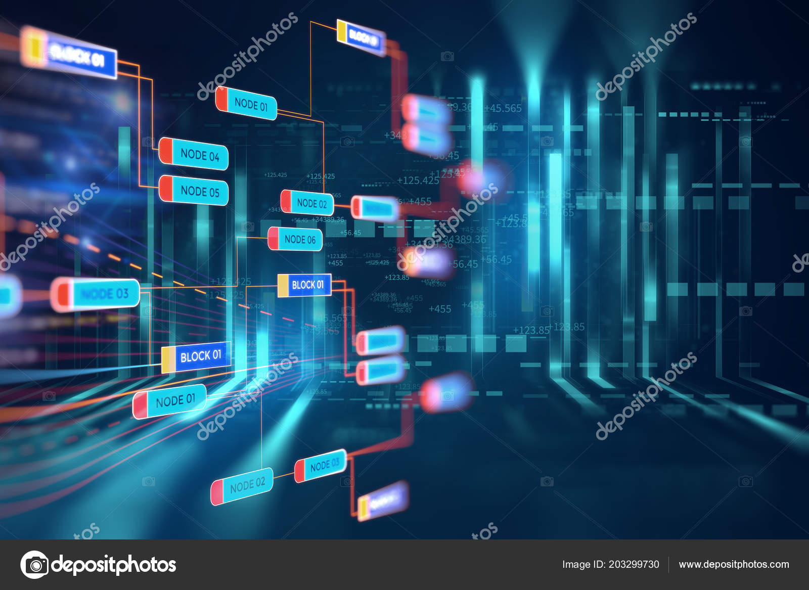 Abstract Futuristic Infographic Visual Data Complexity Represent Big ...
