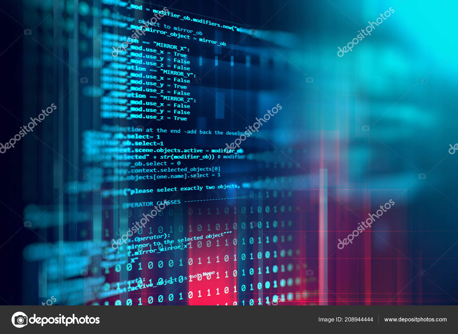 Programmering Code Abstracte Technologie Achtergrond Van Software ...