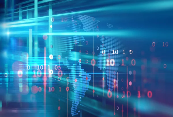 Big data futuristic visualization abstract illustration Stock Photo by ...