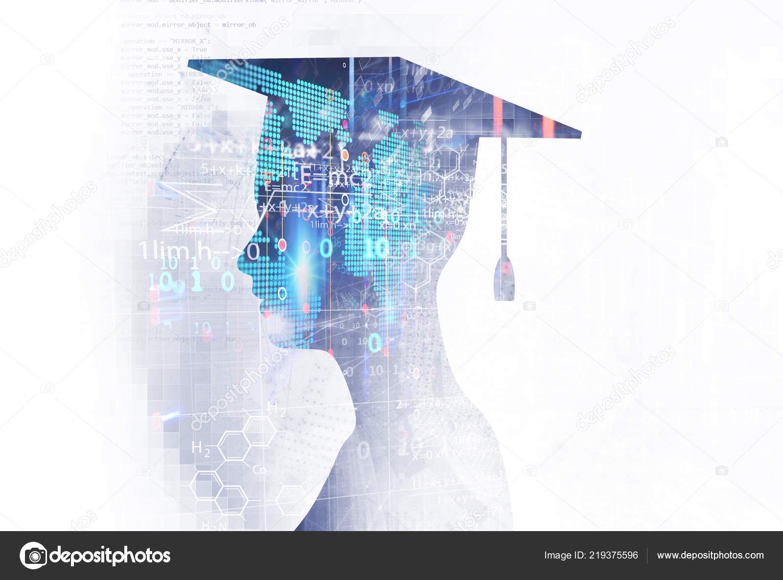 Abstract White Digital Technology Background Represent Big Data Digital ...