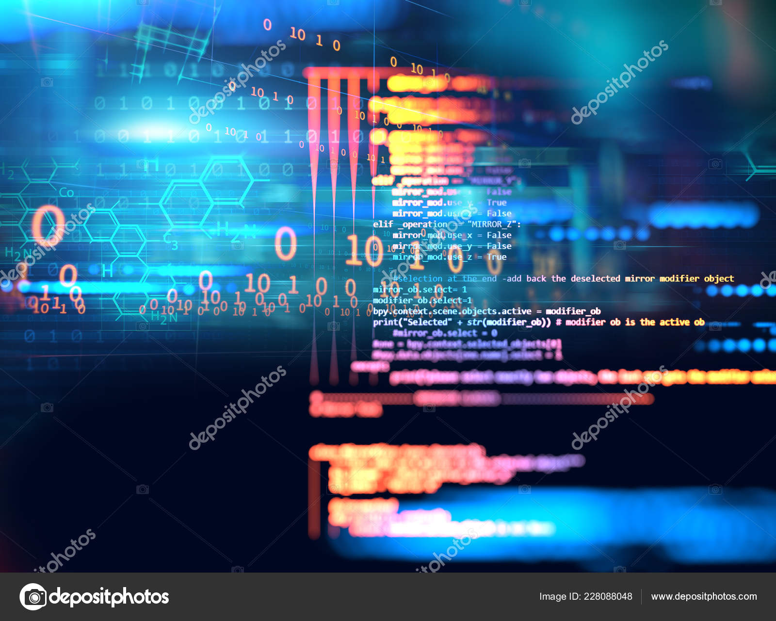 Programación Código Abstracto Tecnología Fondo Desarrollador Software ...