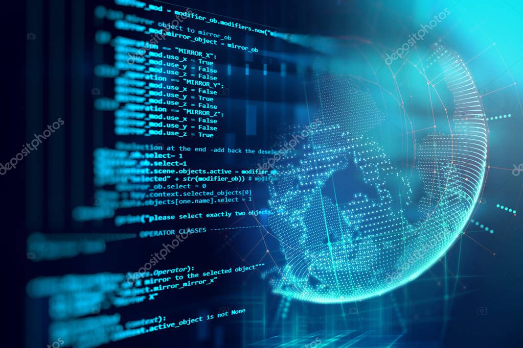 Programación Código Abstracto Tecnología Fondo Desarrollador Software Script Informático — Foto ...