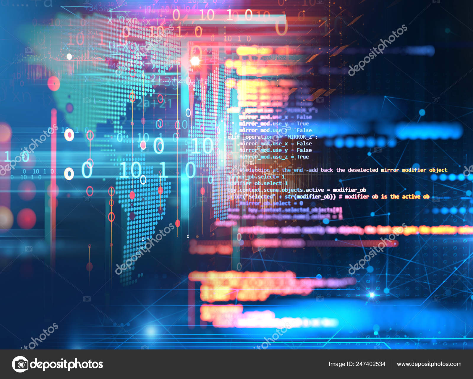 Programming Code Abstract Technology Background Software Developer Computer Scrip Stock Photo by ...