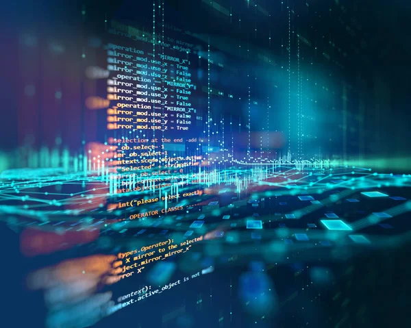 Programming code abstract technology background of software deve — Stock Photo © monsit #172385004