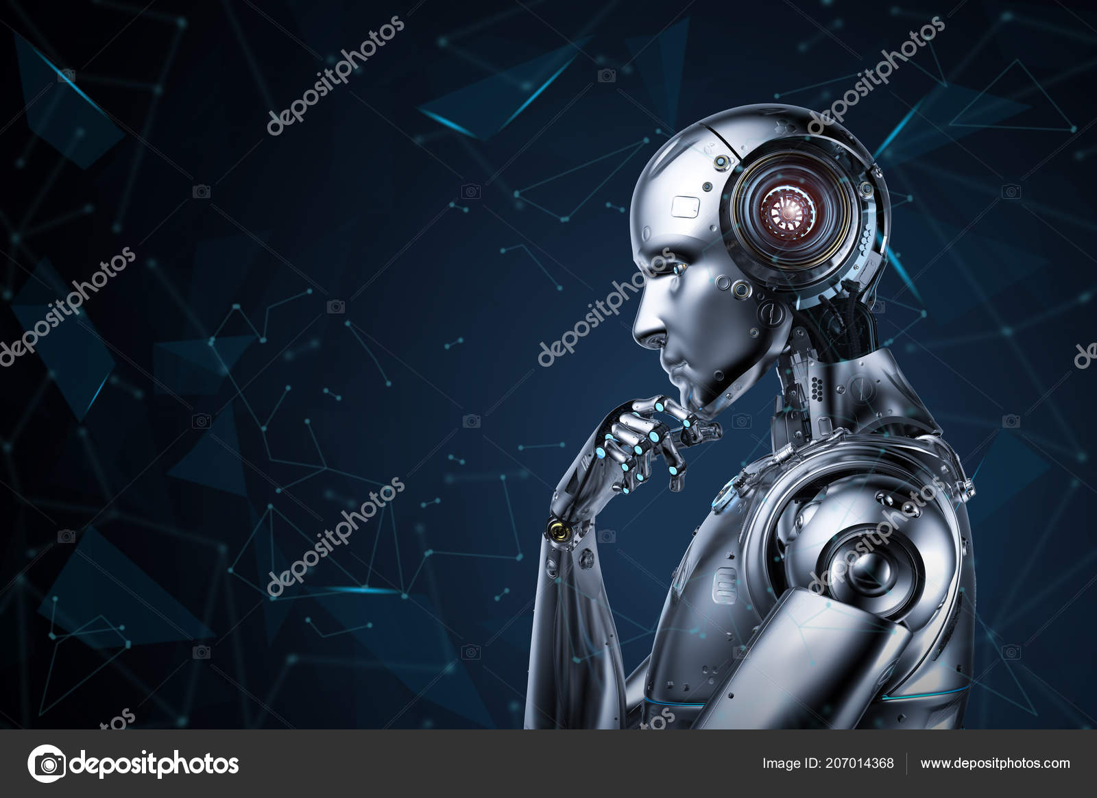 Rendering Robot Think Compute — Stock Photo © phonlamai #207014368