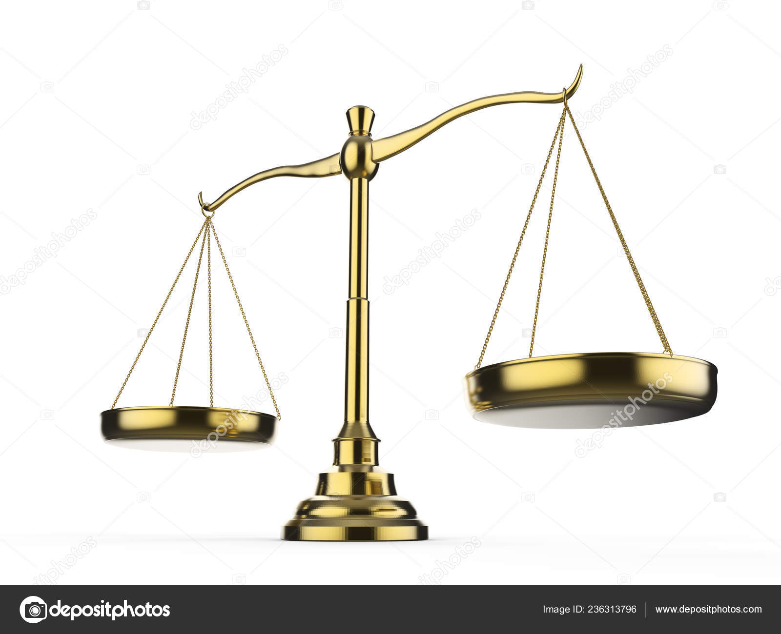 Law Concept Rendering Law Scale White Background — Stock Photo ...