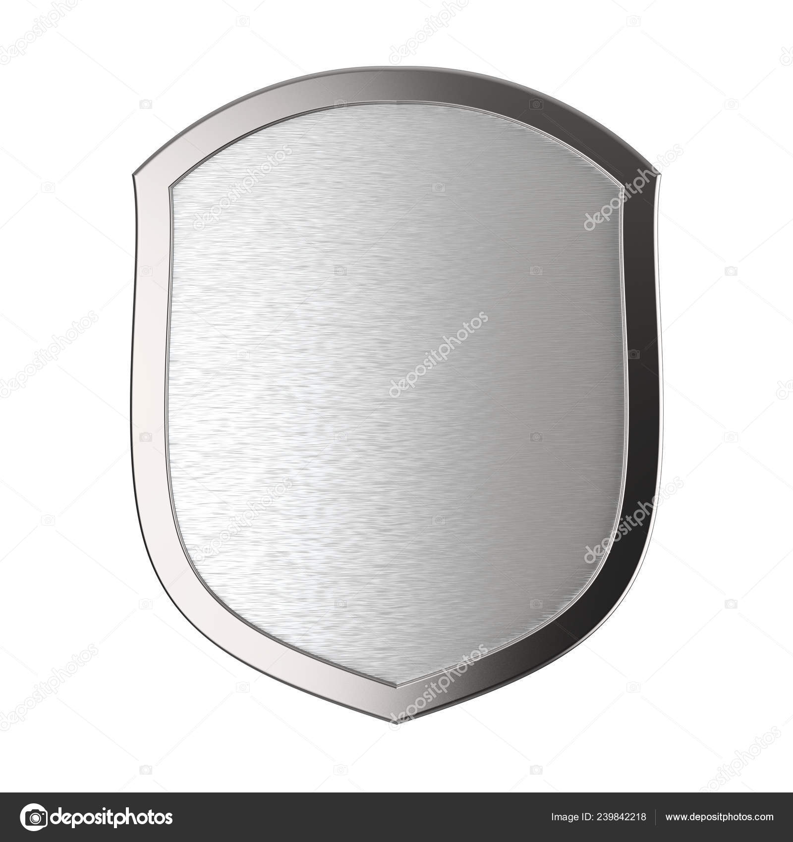 Rendering Shield Protection Guard Isolated White — Stock Photo ...