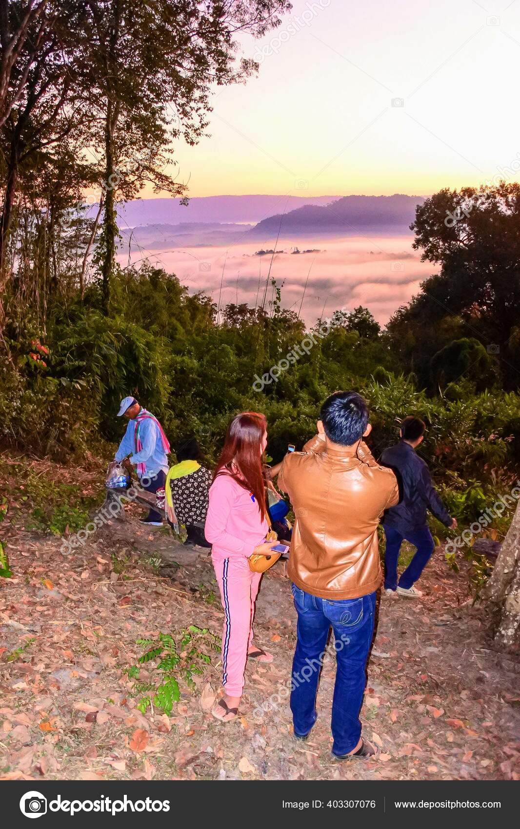 Morning Sunlight Mekong River Phu Huay Isan Sangkhom District Nong — Stock Editorial Photo ...