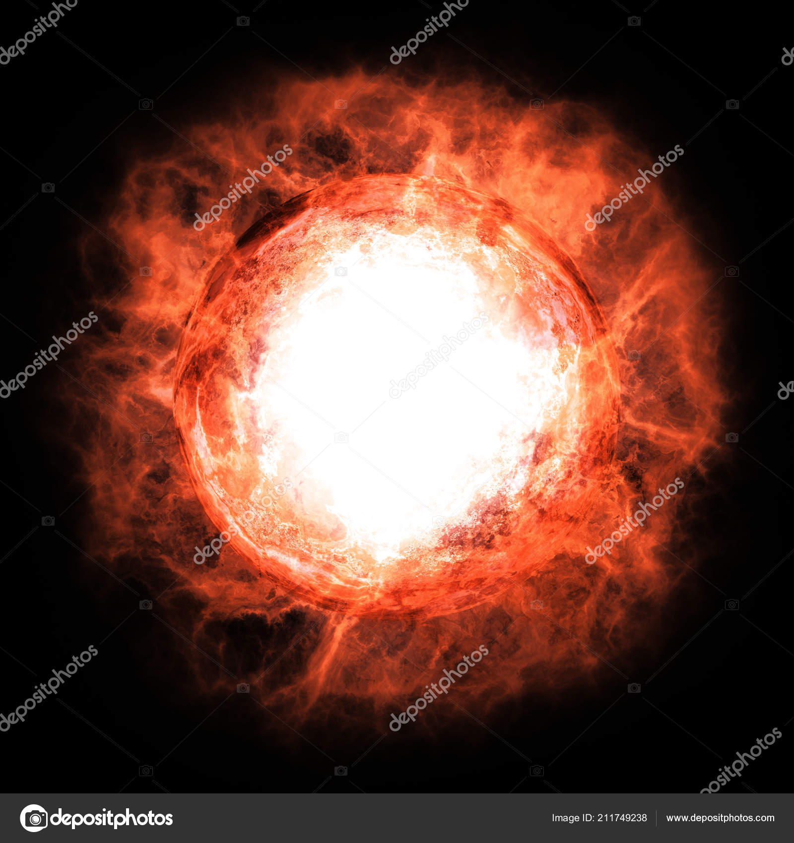 Sun Explosion Illustration Stock Photo by ©grasycho 211749238