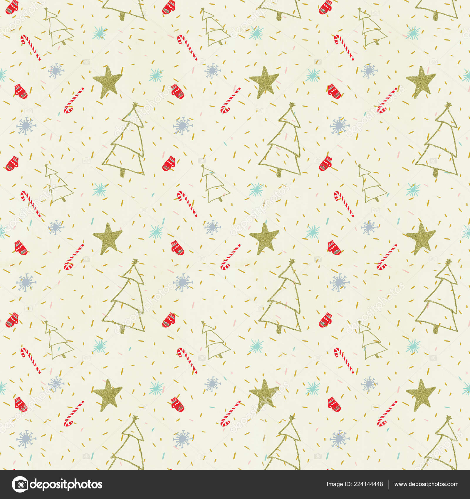 Navidad sin costuras y Año Nuevo patrón de fondo papel digital . — Foto ...