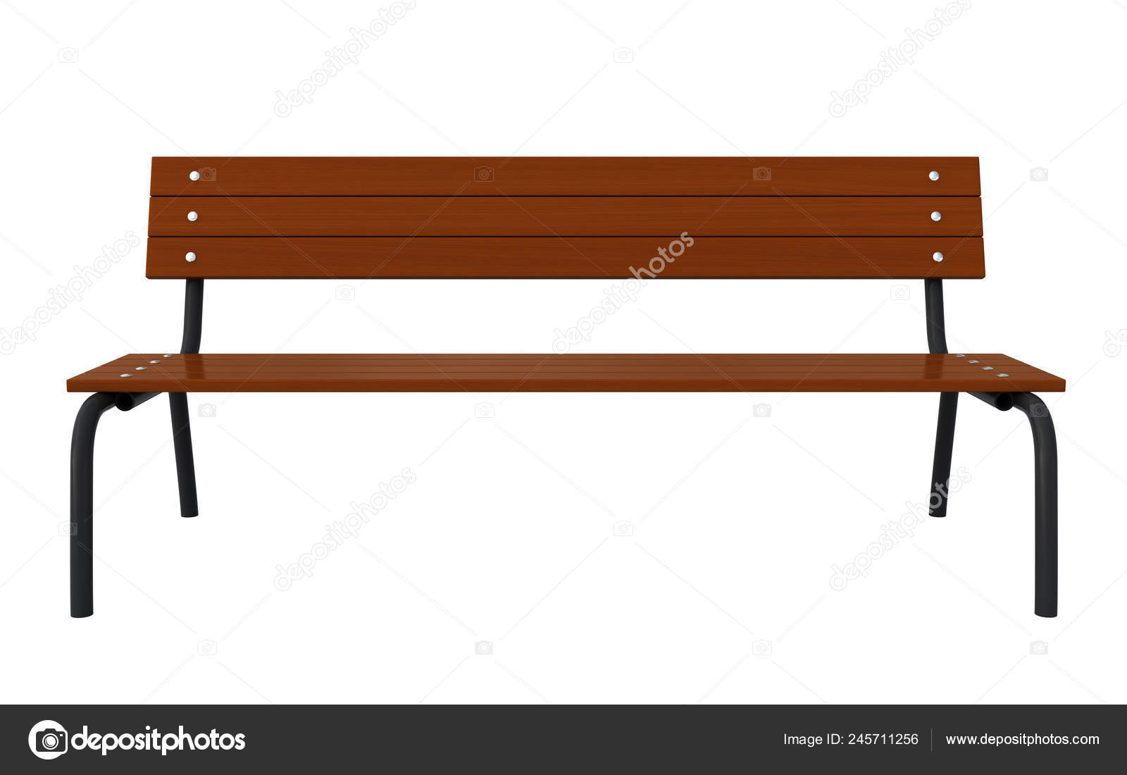 Render Garden Bench Isolated White Background Stock Photo by ©oorka5 ...
