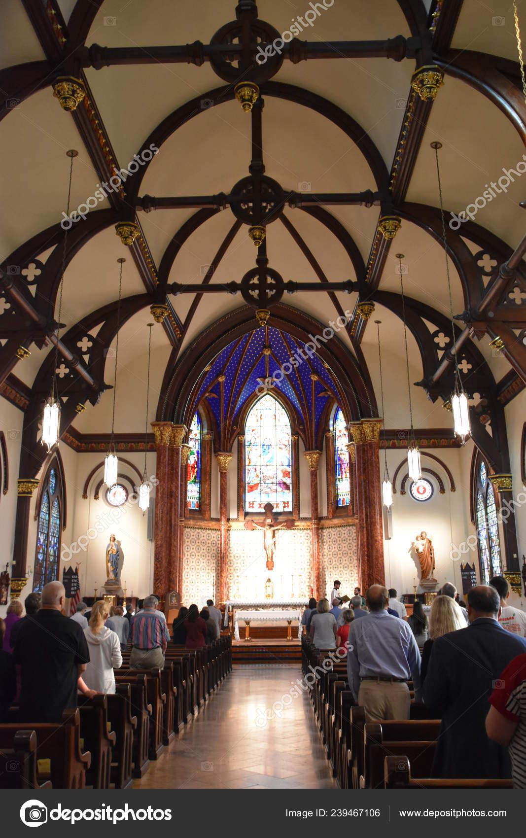 Austin Texas Oct Mary's Cathedral Austin Texas Seen Oct 2018 — Stock ...