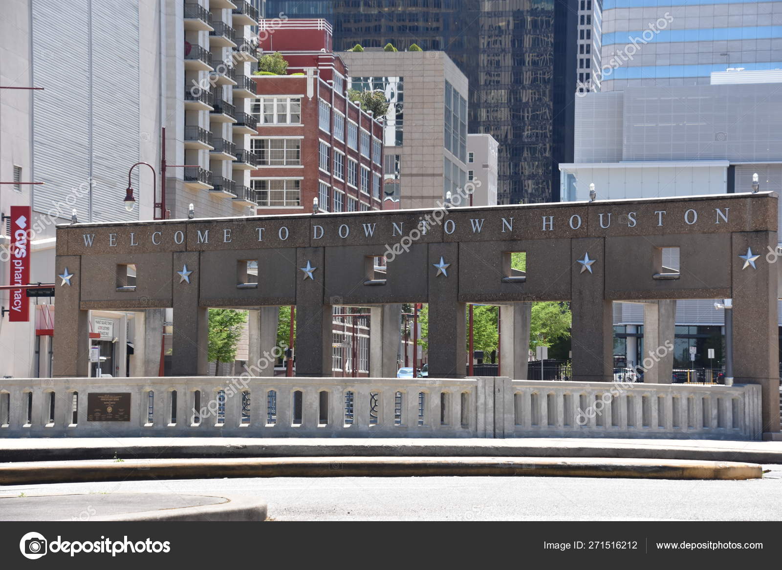 Houston Apr Welcome Downtown Houston Sign Houston Texas Apr 2019 ...