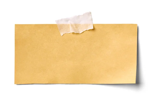 Close Vintage Note Paper White Background — Stock Photo © PicsFive ...