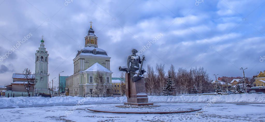 Rusia, Tula. 13,01,2019 Nikolo-Zaretsky templo es una iglesia ortodoxa ...