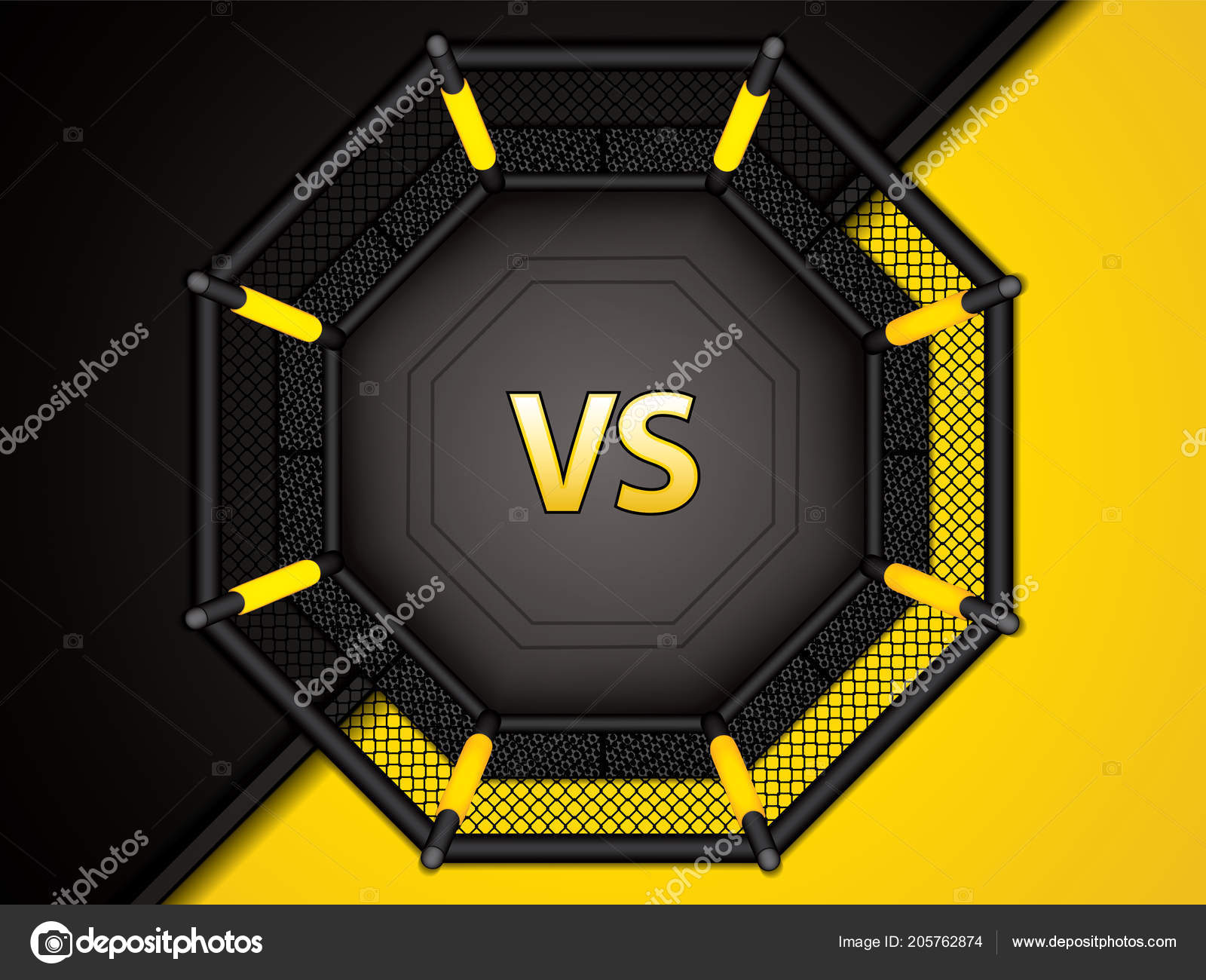 Mma Octagon Clipart