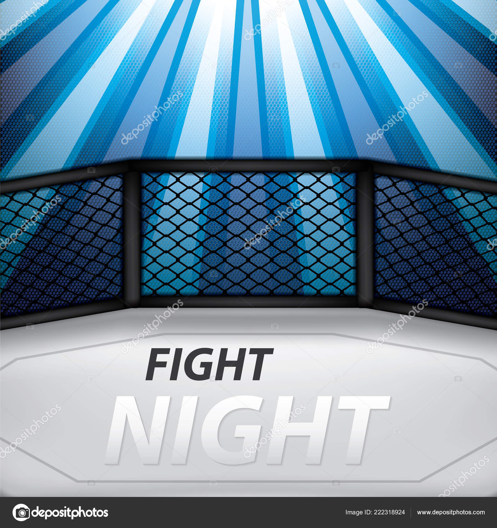 Mma Cage Vector