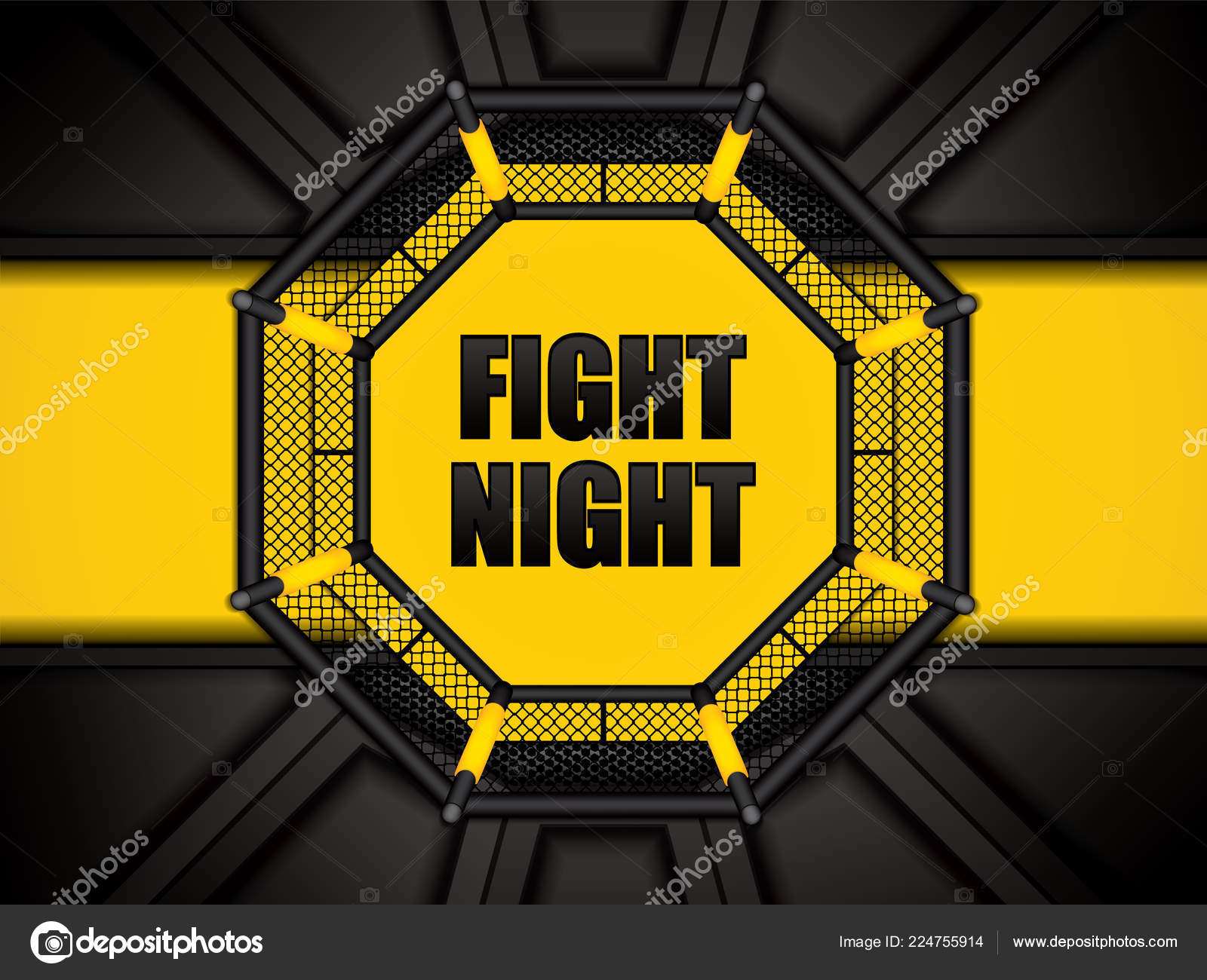 Octagon Cage Background