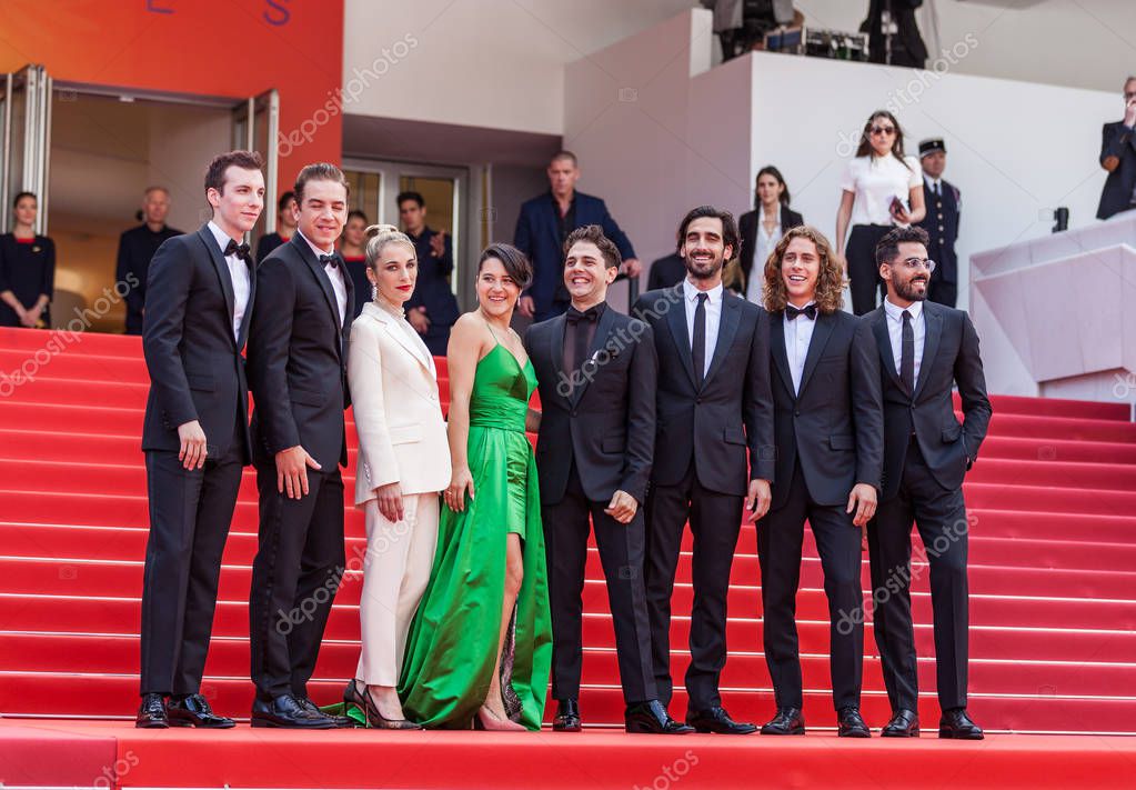 CANNES, FRANCIA - 22 DE MAYO DE 2019: Pier-Luc Funk, Antoine Pilon ...