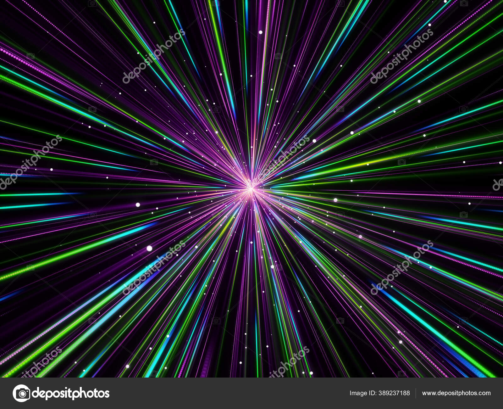 Render Abstract Background Hyperspace Zoom Effect Stock Photo by ...