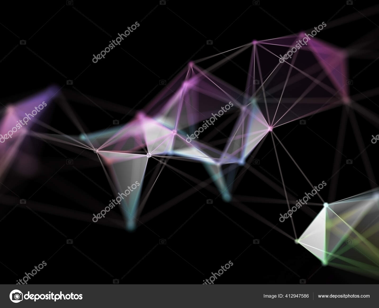 Render Low Poly Plexus Design Tec Science Background — Stock Photo © kjpargeter #412947586