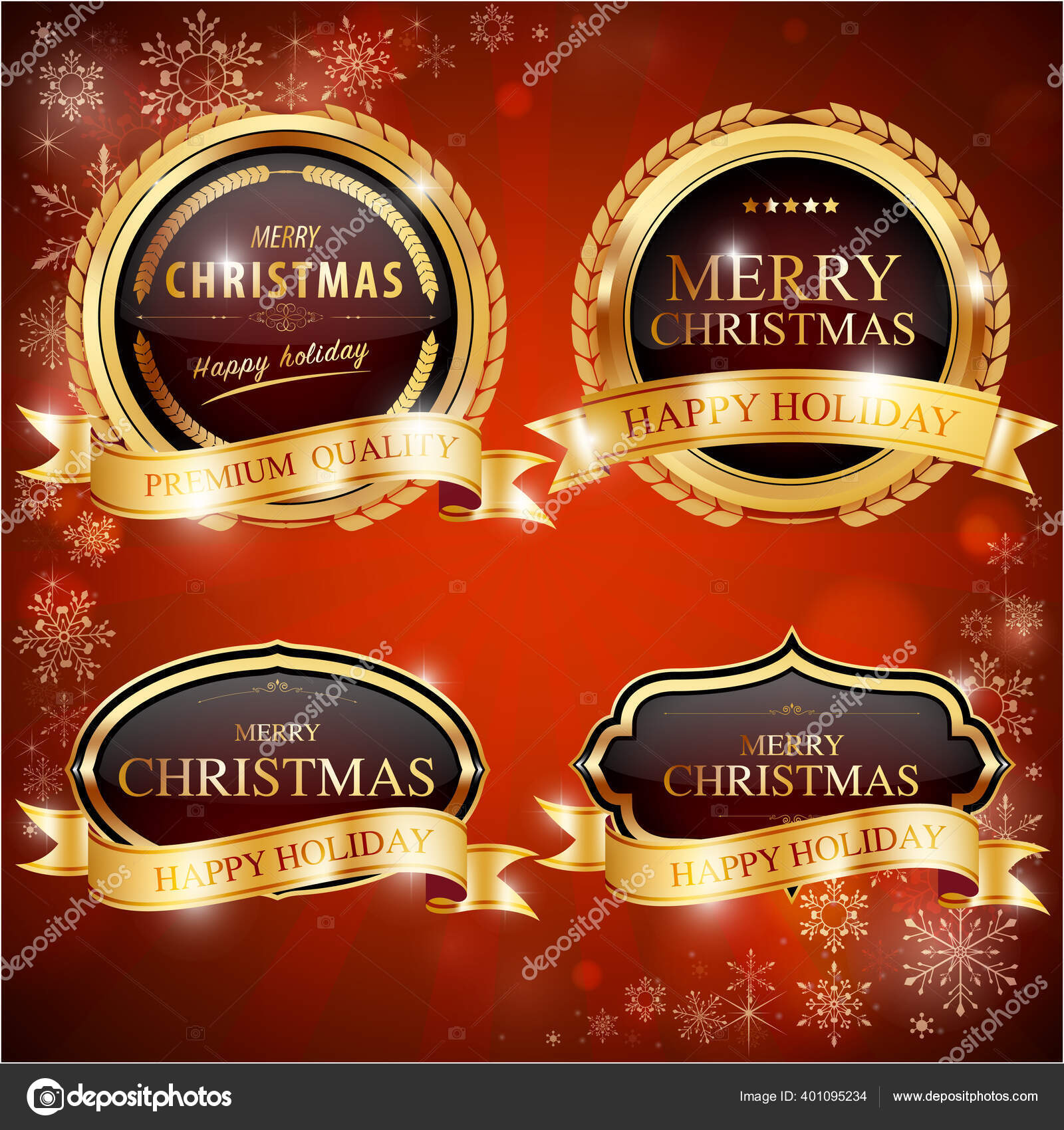 Christmas Background Label Vector Illustration Stock Vector by ©sumoyut ...
