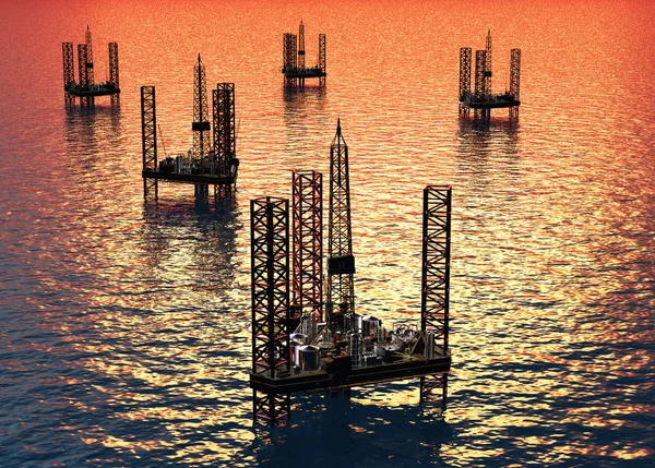 Oil rig 3d Stock Photos, Royalty Free Oil rig 3d Images | Depositphotos®