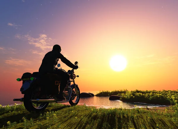Motorcycle sunrise Stock Photos, Royalty Free Motorcycle sunrise Images ...