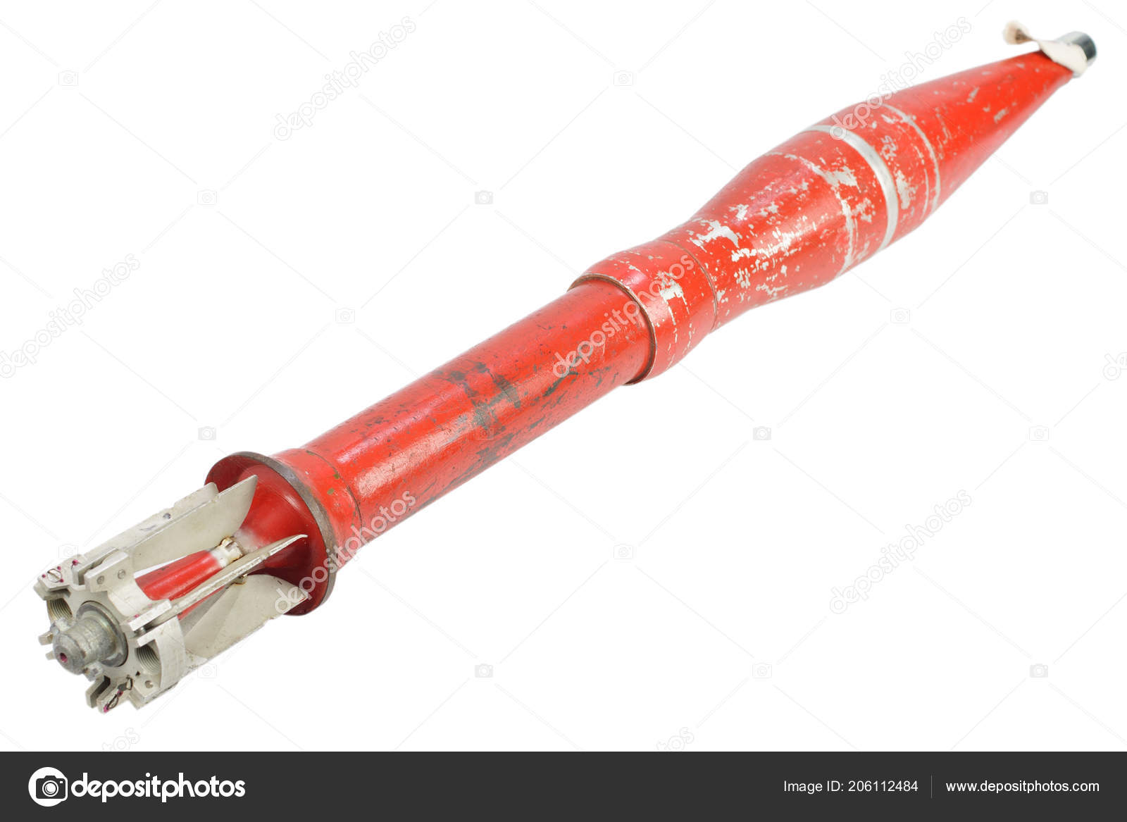 Tank Rocket Isolated White Background — Stock Photo © zim90 #206112484