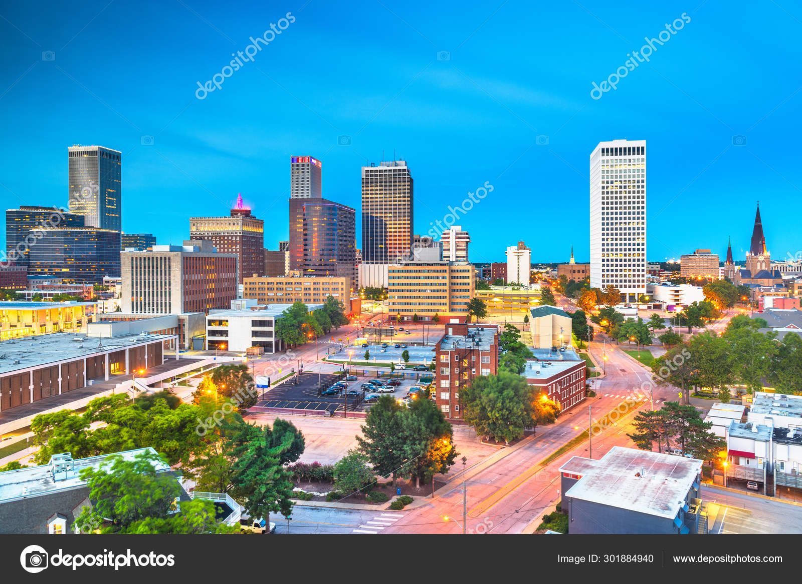 Tulsa, Oklahoma, USA downtown city skyline Stock Photo by ©sepavone ...
