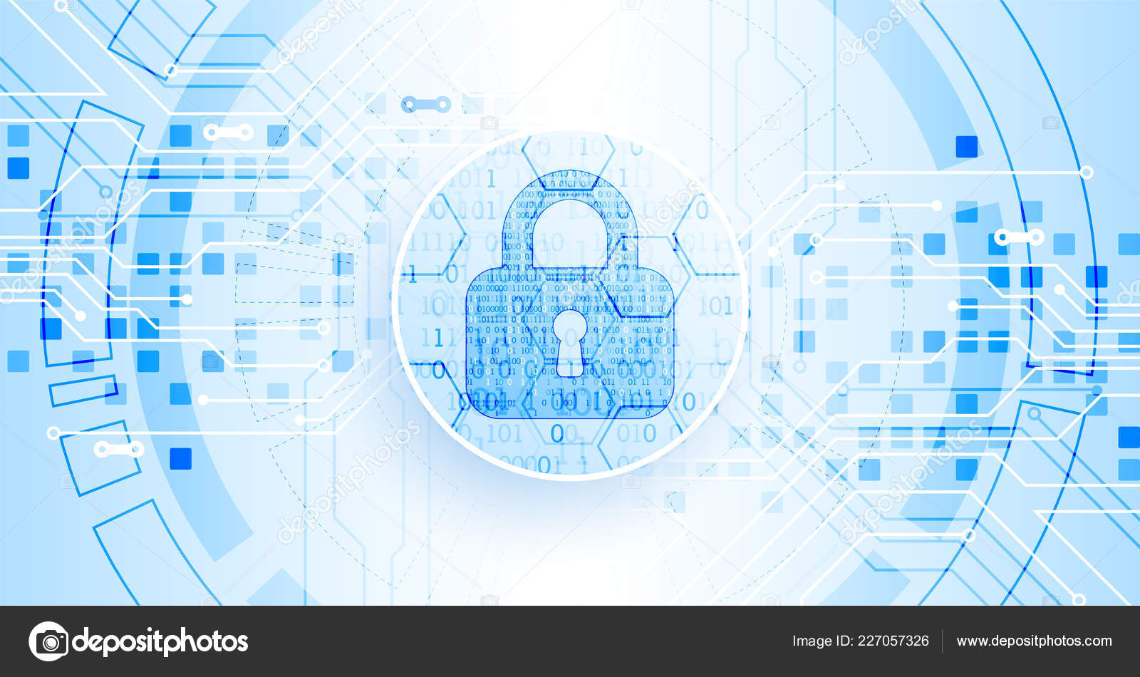 Protection Concept Protect Mechanism System Privacy Vector Illustration ...
